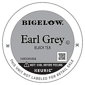 Bigelow Tea Earl Grey Keurig K-Cup Pods Black Tea, Caffeinated, 12 Count (Pack of 6), 72 Total K-Cup Pods