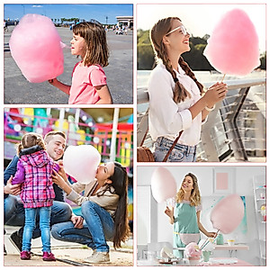 Cotton Candy Machine for Kids - VAlinks Electric Cotton Candy Maker with Splash-Proof Plate, Homemade Sweet for Home Family Birthday Party, Children's Day, Christmas & Wedding, Red