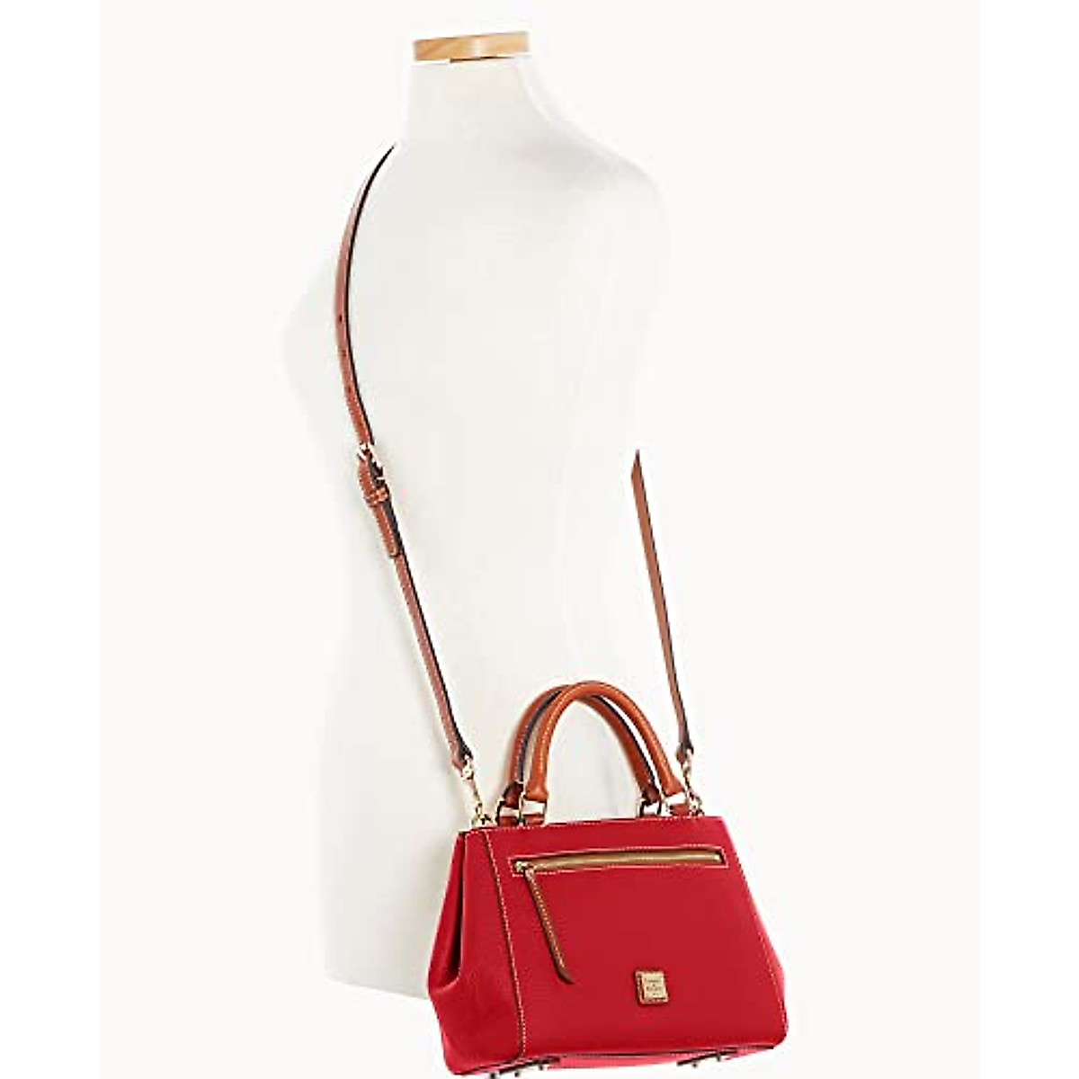 Dooney & Bourke Pebble Grain Small Zip Satchel