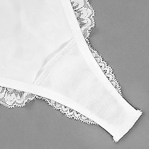 Banamic Women Floral Lace G-String Thong Panties Sexy T Back Stertchy Panties