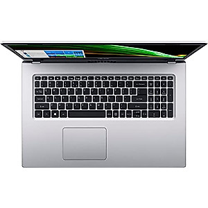 Acer 2022 Newest Aspire 3 Laptop, 17.3 inch HD Display, Intel Core i3-1115G4, 12GB RAM, 512GB SSD, Intel UHD Graphics, Wi-Fi, Windows 11 Home, Silver, Bundle with JAWFOAL