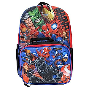 Avengers 16 Inches Large Backpack With Lunch Bag Set