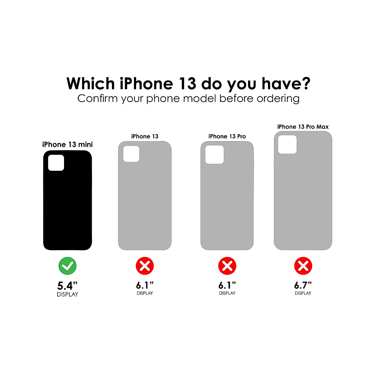 OtterBox iPhone 13 Mini & iPhone 12 Mini Commuter Series Case - Single Unit Ships in Polybag, Ideal for Business Customers - Black, Slim & Tough, Pocket-Friendly, with Port Protection