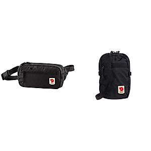 Fjallraven High Coast Hip Pack + Fjallraven High Coast Pocket - Black