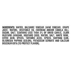 Kraft Salad Dressing, Balsamic Vinaigrette, 16 oz