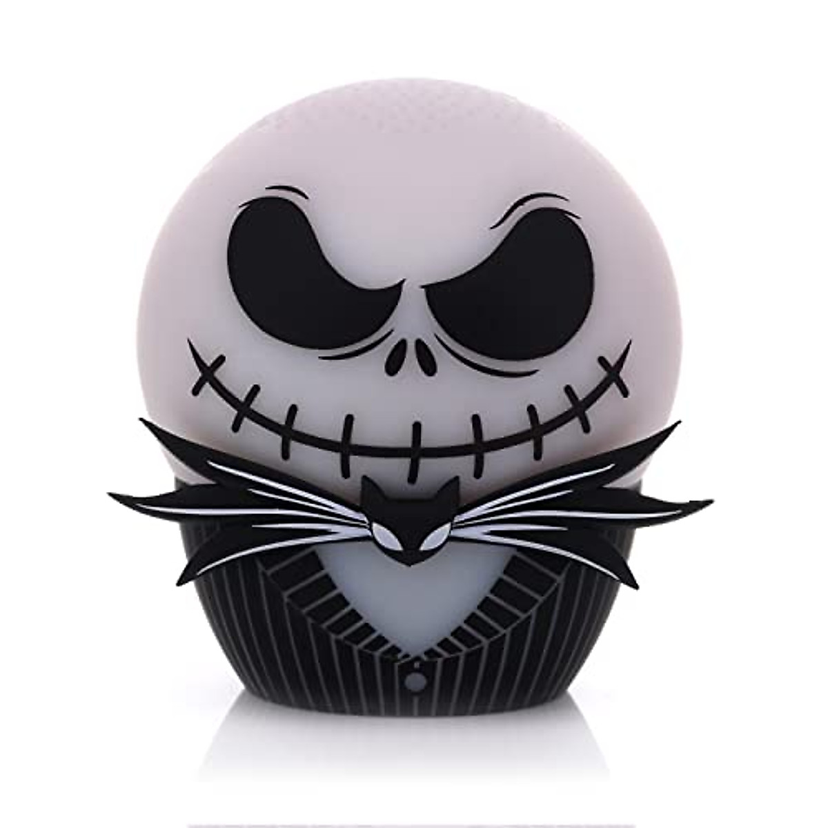 Bitty Boomers Disney: Tim Burton's The Nightmare Before Christmas - Jack Skellington Vengeful Face - Glow in The Dark - Mini Bluetooth Speaker, Multicolored