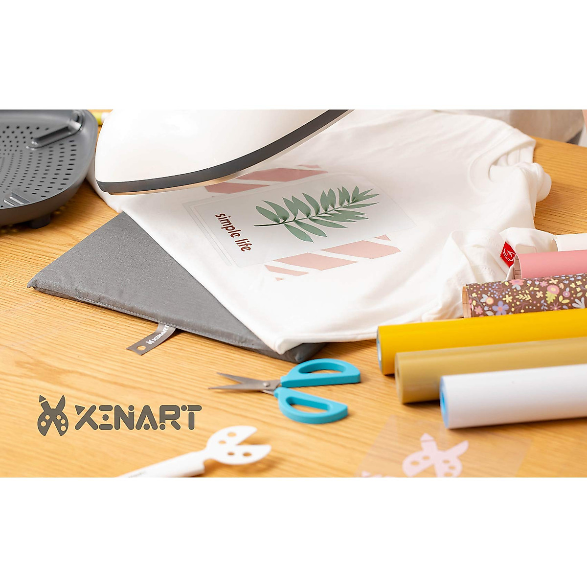 XINART Heat Press Mat for Cricut Easypress(12x12 inch) Cricket Double-Sided Ironing Mat for Craft Vinyl Ironing Insulation Transfer Heating Mats for Easypress 2