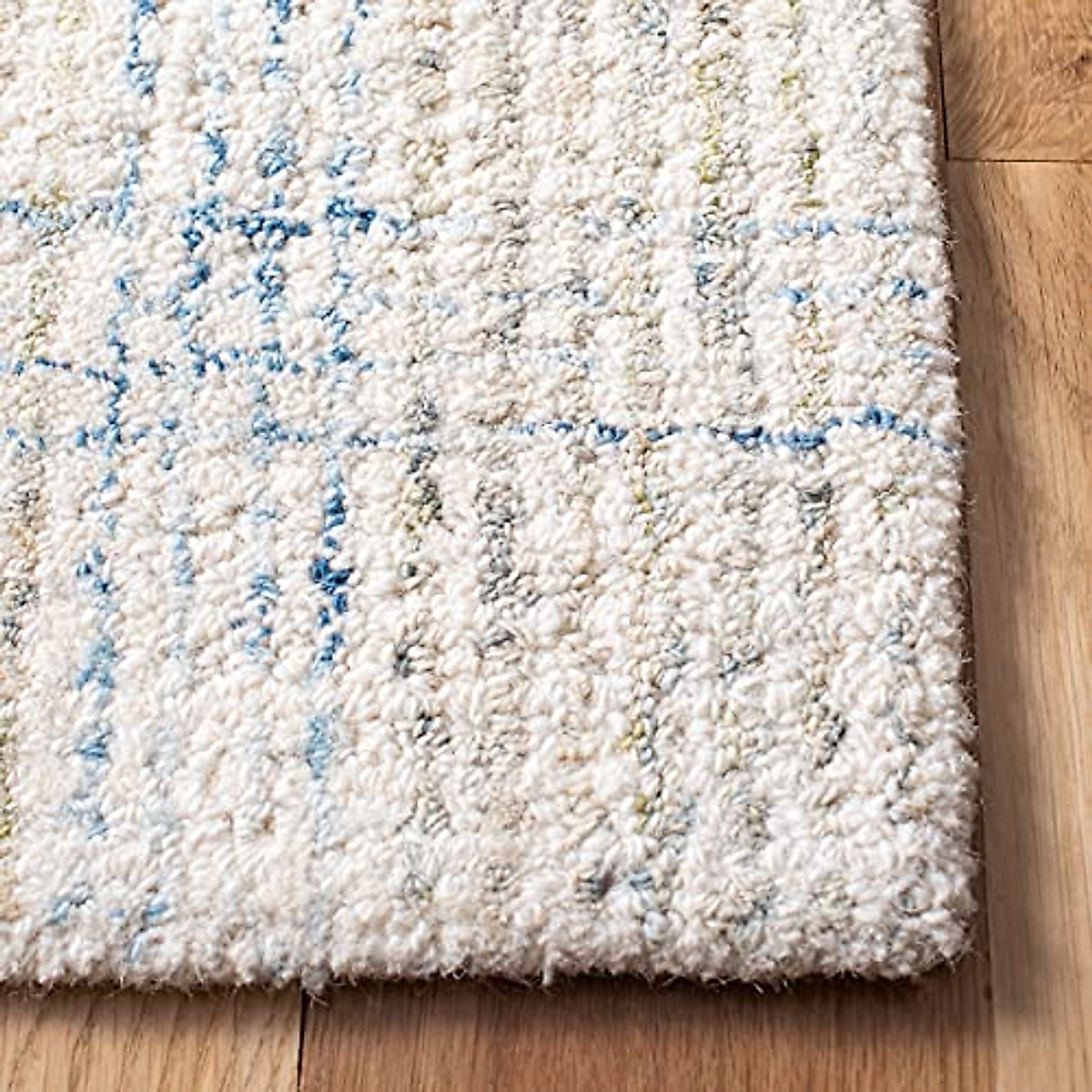 SAFAVIEH Abstract Collection 8' x 10' Ivory/Beige ABT656A Handmade Premium Wool Area Rug