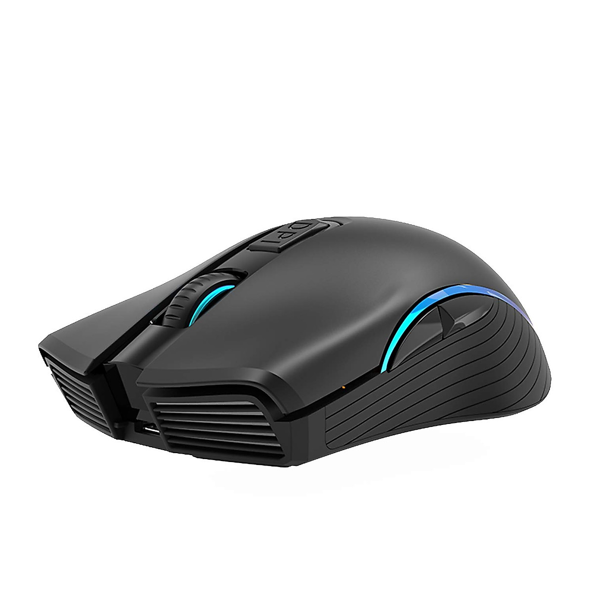 NYIEFADA Bluetooth Wireless Mouse for Laptop, LED Rechargeable Silence Computer Mice with Side Buttons Supports 2 Devices 3 DPI for HP/Dell/Win8/10/Mac
