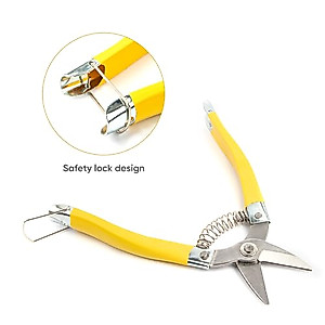100 Pcs Stainless Steel Zip Ties Comes With Cutting Tools, Metal Cutting Shears for Cutting Stainless Steel Cable Ties -Suitable For Gardens, Farms, Chain Link Fences, Vehicles, Etc.