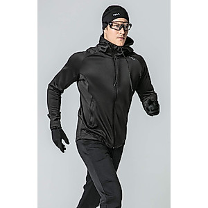 TSLA Men and Women Thermal Fleece Skull Cap, Winter Ski Cycling Under Helmet Liner, Running Beanie Hat, Cap 1piece Dim Army Green, One Size