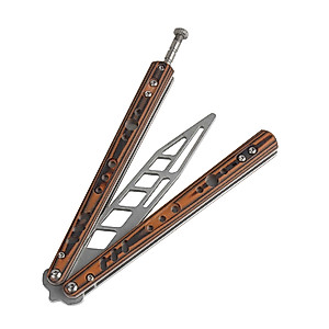 Andux Flip Tool CSGO Titanium Lightweight with Holes for Training CS/HDD40 Maple Yellow