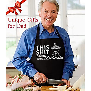 KITCHEPOOL Waterproof Funny Apron for Men, Chef Aprons for Women with 3 Pockets, Adjustable Bid Kitchen Aprons for Chef, Cooking Apron for BBQ, Baking - This Is Going to Be