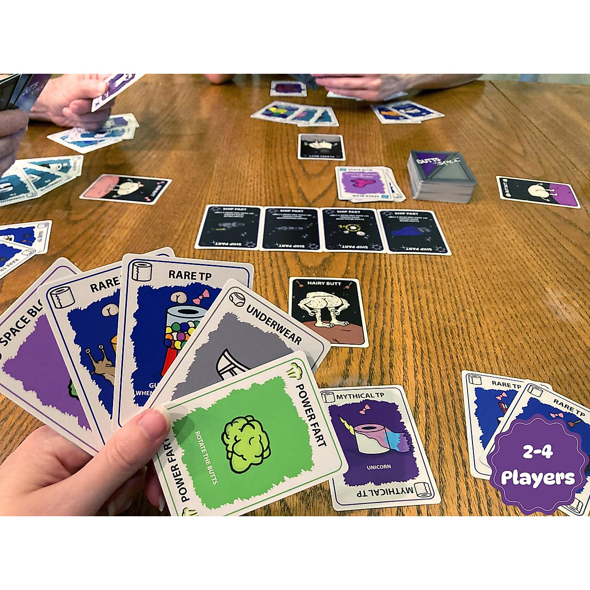 Butts in Space: The Card Game - Fun Gift for Families, Kids Ages 8-12, Teens, Grandmas, Grandpas, and Old Maids