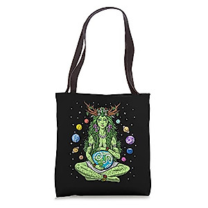 Gaia Greek Goddess Pagan Mother Earth Hippie Nature Witchy Tote Bag