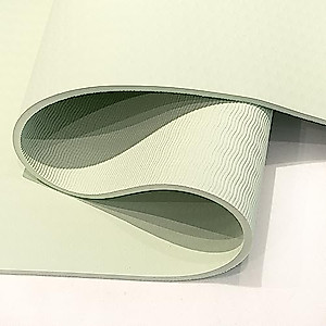 KS Premium Yoga Mat - TPE Material, Excellent Resilience, Non Slip, 72” x 24” Extra Thick 0.4"(10 mm) with Carrying Strap