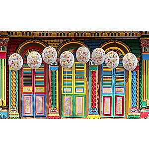 Rainbow Multicolor Confetti Balloons | Bright Colorful Confetti Pre-Filled | Wedding Engagement Birthday Party Events (16 Pack Rainbow, 12 inches)