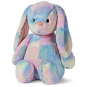 GUND Thistle Rabbit, Easter Bunny Stuffed Animal, Easter Decorations, Plush Toy for Ages 1 and Up, Rainbow, 15"
