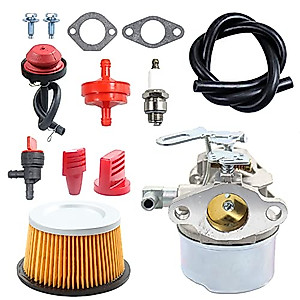 POSEAGLE 640084 Carburetor with 30727 Air Cleaner Replaces Tecumseh 632107, 632107A, 640084, 640084A, 640084B, 640299 for Tecumseh HSSK50, HSSK55, HS50, LH195SP, LH195SA Engines