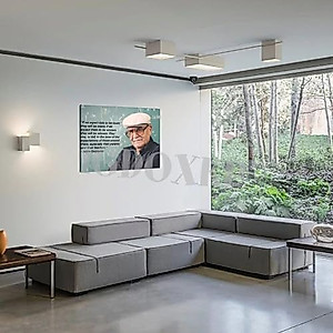 DEVINK Educator Jaime Escalante Famous Quotes Art Poster Aesthetic Art Deco Living Room Bedroom Decor Prints Frame-style 20x16inch(50x40cm)