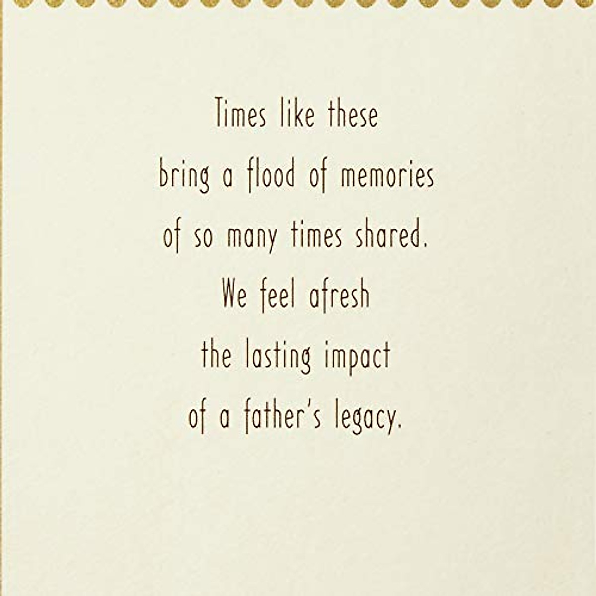 Hallmark Dayspring Religious Sympathy Card for Loss of Father (Comfort & Peace)