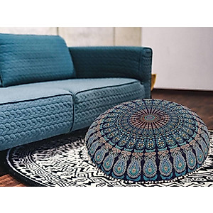 My Dream Carts 32 Inch Floor Pillow Cushion (Cover Only) Meditation Seating Throw Cushion Cases