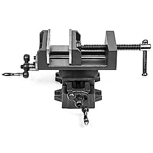 WEN Cross Vise, 4.25-Inch with Compound Slide for Mills and Drill Presses (CV414),Black