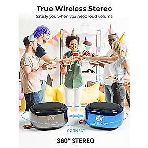 OROROW Small Bluetooth Speaker,Mini Portable Wireless Speaker,49-Foot Bluetooth Range,Enhanced Bass,Support TF Card,Bluetooth Speaker for iPhone,Travel,Hiking,Car,Gift(Blue)