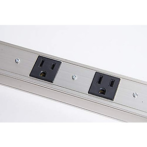 ProHT 6 Outlet Aluminum Power Strip Silver (03196)