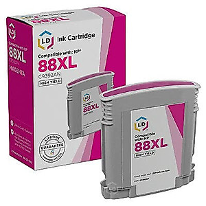 LD Products Remanufactured Ink Cartridge Replacement for HP 88XL High Yield (Black, Cyan, Magenta, Yellow, 4-Pack)