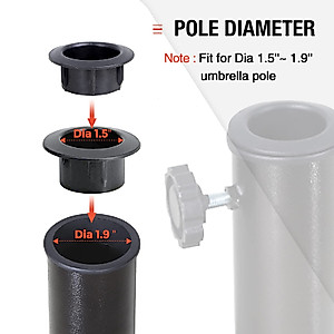 COOS BAY 27 lbs 17.3 inch Outdoor Heavy Duty Square Antiqued Resin Umbrella Base Stand for Patio, Garden, Lawn, Bronze…