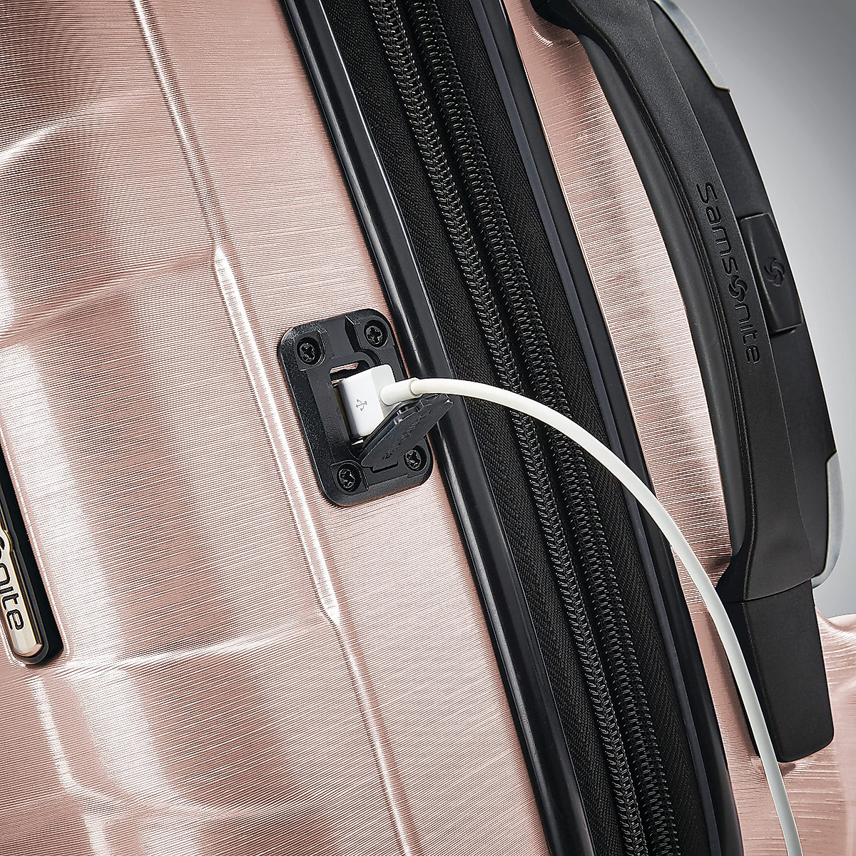 Samsonite Centric 2 Hardside Expandable Luggage with Spinner Wheels, Blossom Pink, 2-Piece Set (20/24)