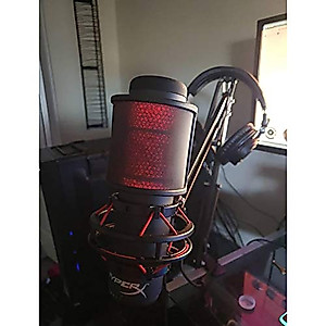 YOUSHARES QuadCast Mic Pop Filter - Microphone Windscreen Mask Shield Compatible with HyperX QuadCast S USB Gaming Microphone