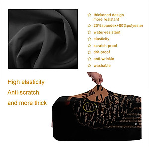 Tuizumy Travel Suitcase Protector African American Woman Elastic Protective Washable Luggage Cover With Concealed Zipper Suitable For 18-32 Inch (S (for 18--21 inch luggage))