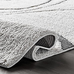 nuLOOM Carolyn Cozy Soft & Plush Shag Area Rug, 5 ft 3 in x 7 ft 6 in, Beige