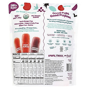GOODPOP Organic Assorted Freezer Pops 20 Count, 30 FZ