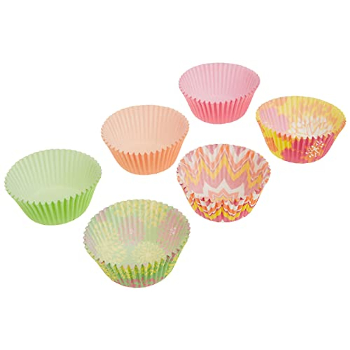 Wilton Floral Baking Cups, Standard, 150-Count, Neon