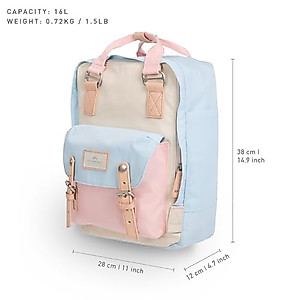 Doughnut Macaroon 16L Travel Backpack Ladies College Lightweight Casual Daypacks Bag Backpack