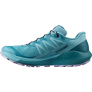 Salomon Sense Ride 4 Running Shoes for Women Trail, Delphinium Blue/Mallard Blue/Lavender, 5
