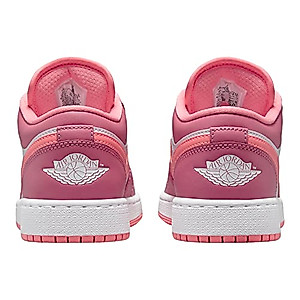 Jordan Nike 1 Low Grade School Desert Berry/Coral Chalk-White 553560-616 5Y