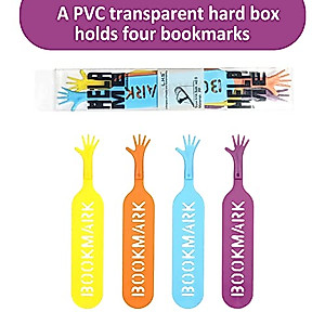 36PCS Funny Bookmarks for Kids, 4 Colors Help Me Bookmarks for Men, 3D Cartoon Book Marks for Book Lover Women Students Readers School Office Supplies