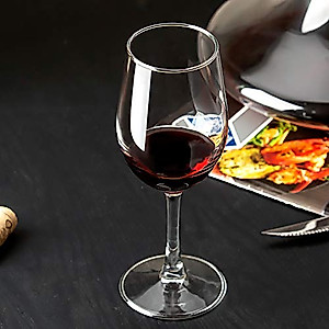 UMI UMIZILI 12 Ounce - Set of 6, All-Purpose Classic Durable Red/White Wine Glasses