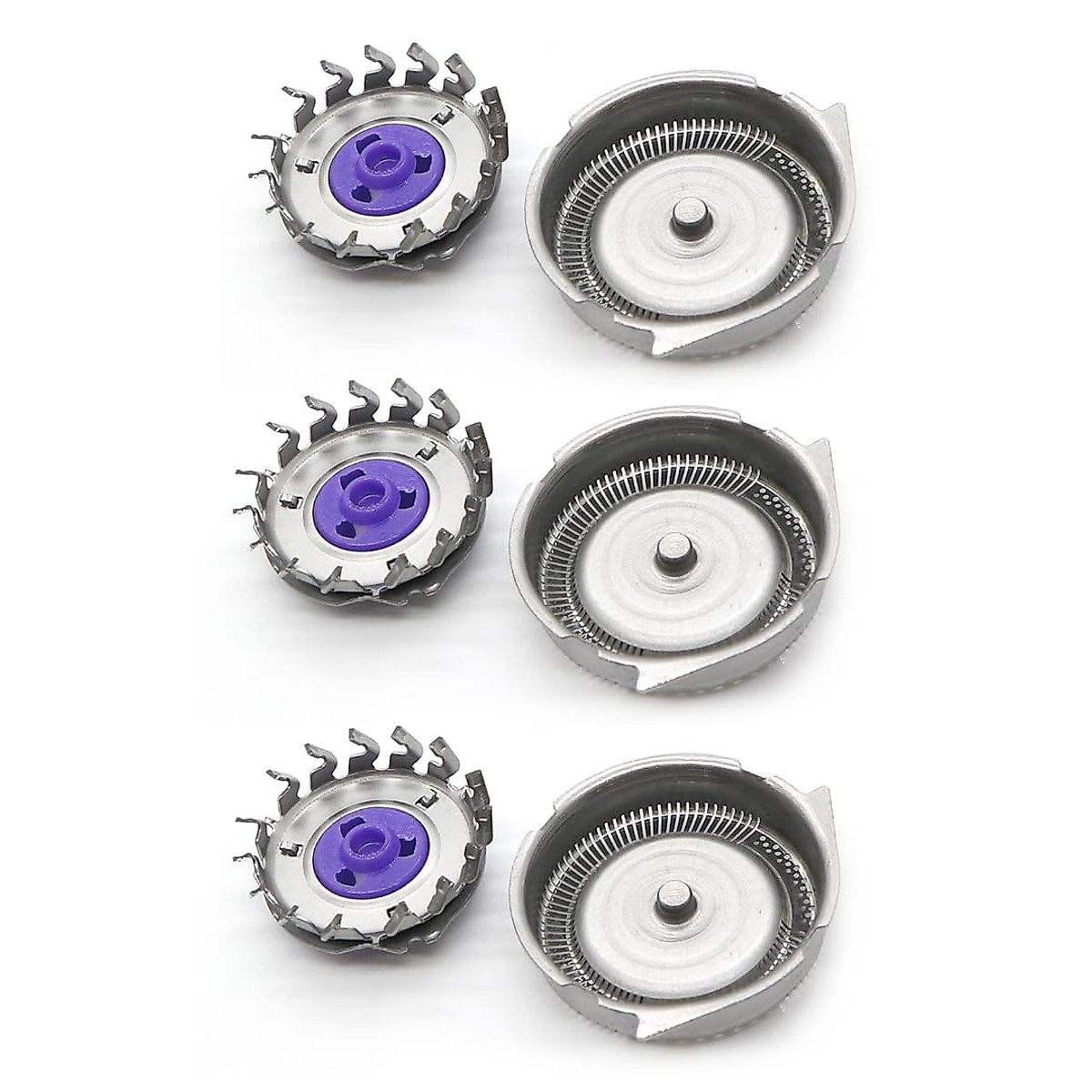 Generic Replacement Heads fit Norelco Philips HQ6 Quadra Action Shavers