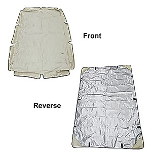 Outdoor Swing Canopy Replacement Cover & Swing Cushion Cover 3 Seater, Waterproof Garden Seater Sun Shade Porch Hammock Patio Swing Cover,Xanperex,Brown,190x132x15cm/75x52x6''…