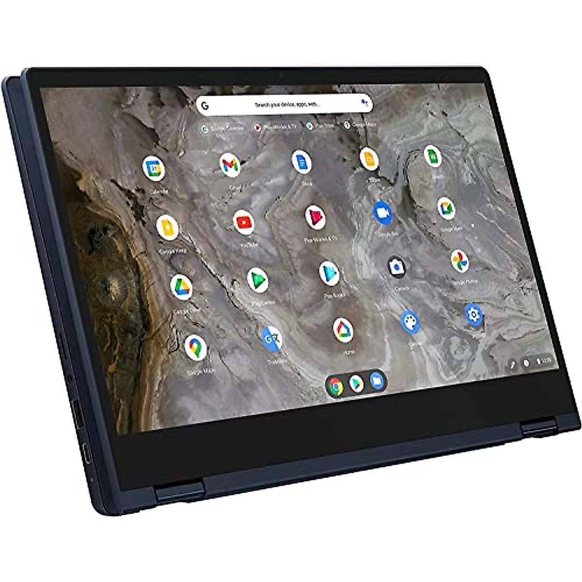 2022 LENOVO Chromebook Flex 5i 13.3" FHD IPS Touchscreen 2-in-1 Laptop 11th Dual-Core Intel i3-1135G4 8GB DDR4 128GB NVMe SSD UHD Graphics USB-C Wi-Fi 6 Backlit Keyboard w/ RATZK 32GB USB Drive