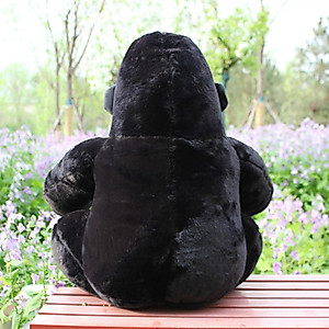 WLLYXUS Gorilla Stuffed Animal, Big Chimpanzee Plush Toy Gift for Kids, Super Soft Gorilla Pillow Animal Plushies Animal Doll, Perfect for Christmas Birthday Gift (S-8.6 ")