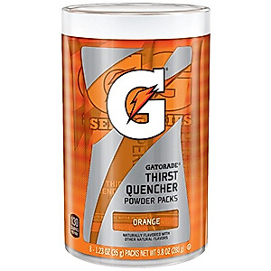 Gatorade Powder Sticks, Orange, Makes 20 ounces/stick (Pack of 8)