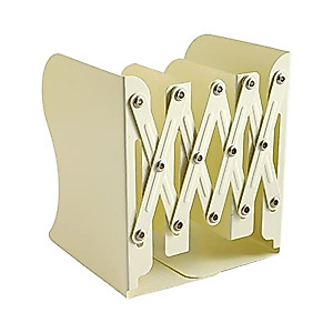 SZYAWsd File Sorters Retractable Book Support Stand Telescopic Metal Bookend Shelf Bookrack Organizer (Color : Pink)