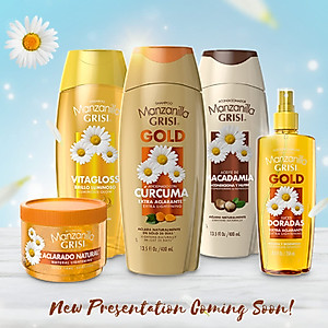 Manzanilla Grisi, Cleansing Shampoo with Chamomile Extract, 2 Pack, 13.5 FL Oz, Bottles