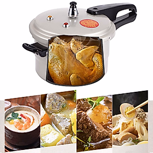 Omabeta Explosion-Proof Household Pressure Cooker,Pressure Cooker with Steaming Layer,Suitable to All Kinds of Gas Stove, Electric Ceramic Stove(4L)